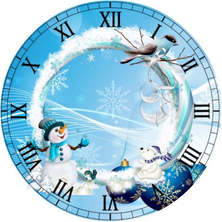 Трафареты циферблат для новогодних часов 28 фото